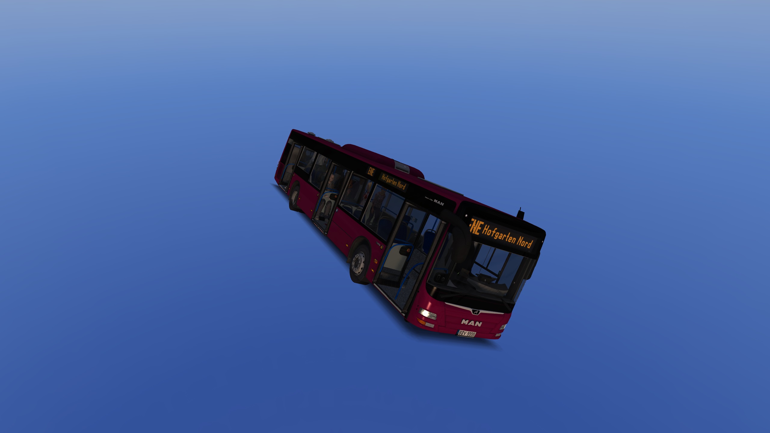 Ein Bus in Schräglage - LOTUS-Simulator