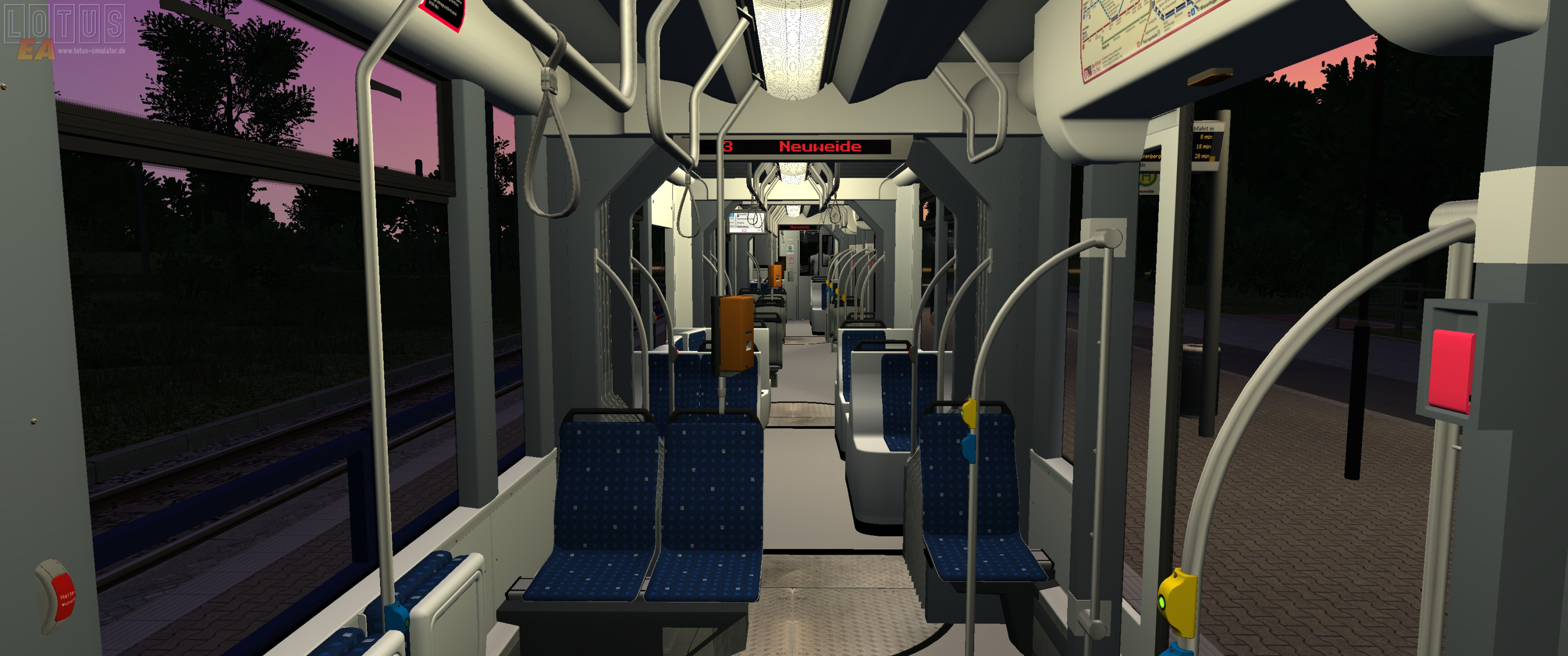 Combino Fahrgastraum rvb - LOTUS-Simulator