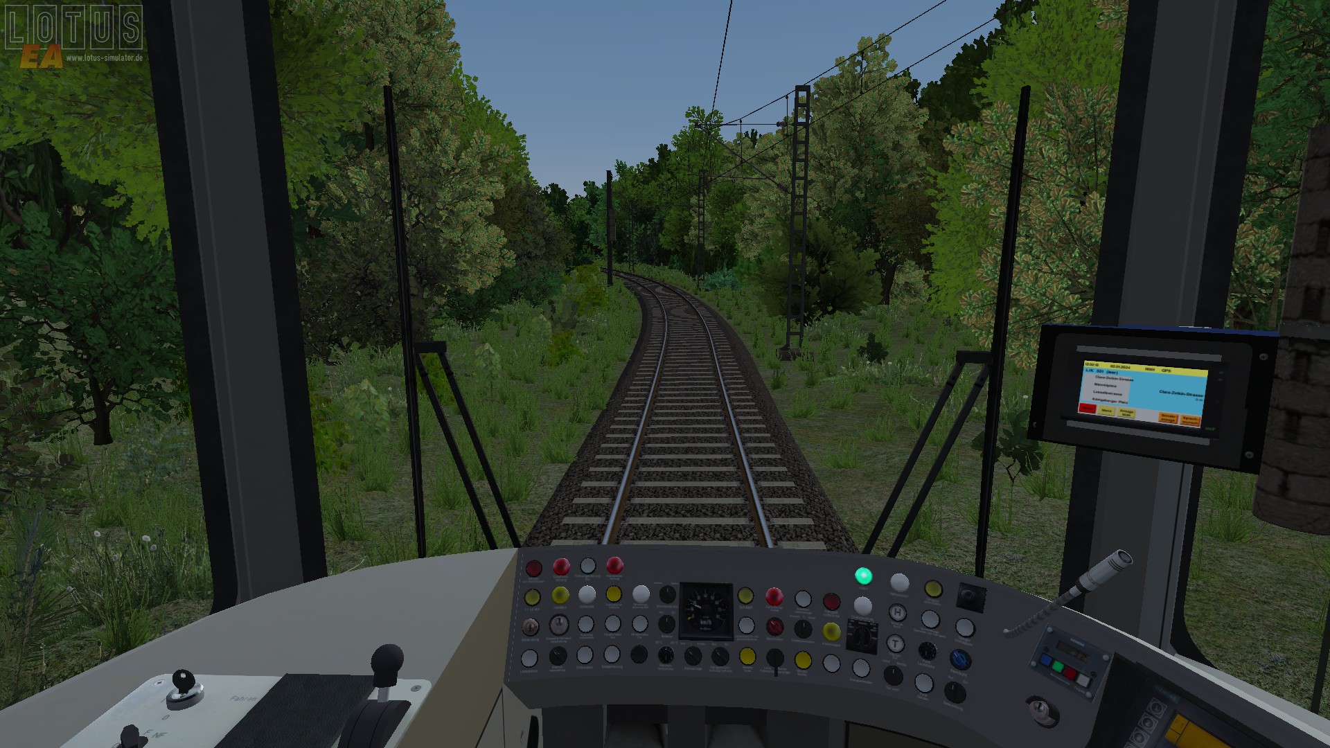 Eingleisiger Abschnitt - LOTUS-Simulator
